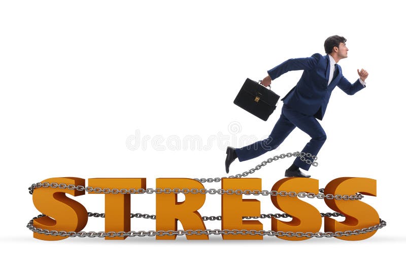 Concept of Work Related Stress with Businessman Stock Image - Image of ...