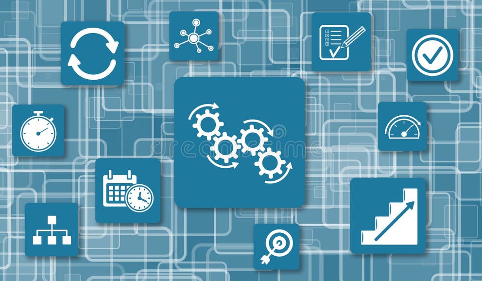 Concept of workflow stock illustration. Illustration of check - 300512291