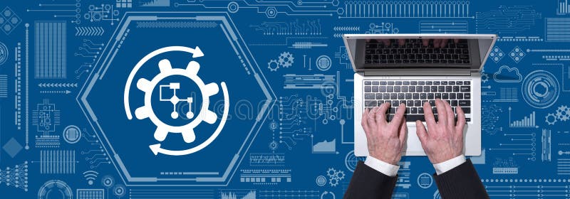 Concept of workflow stock photo. Image of project, process - 270756686