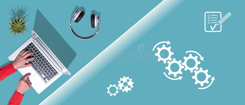 Concept of workflow stock image. Image of checklist - 300512137