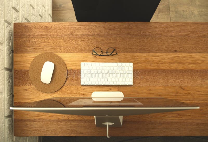 Working at Computer at Home. Cozy Domestic Life Style. Stock Photo ...