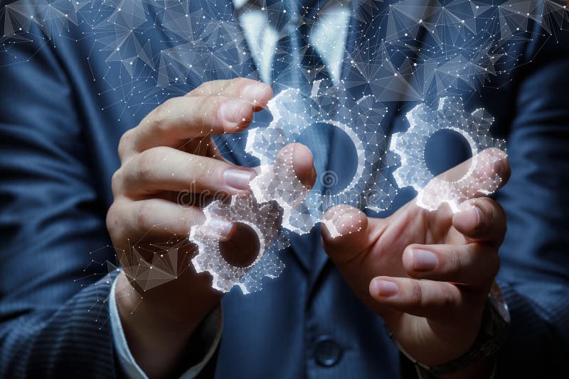 Concept of Working with a Management Mechanism in Business Stock Photo ...