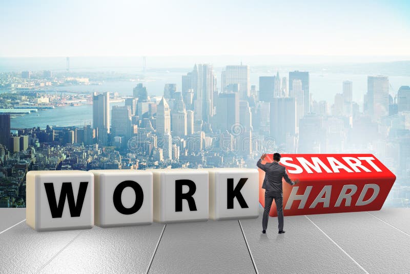 Concept of Working Smart Not Hard Stock Image - Image of efficient ...