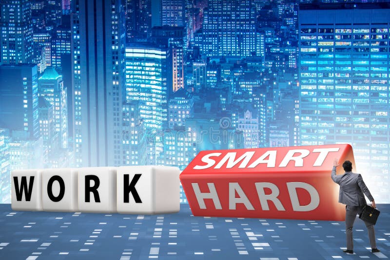 Concept of Working Smart Not Hard Stock Image - Image of achievement ...