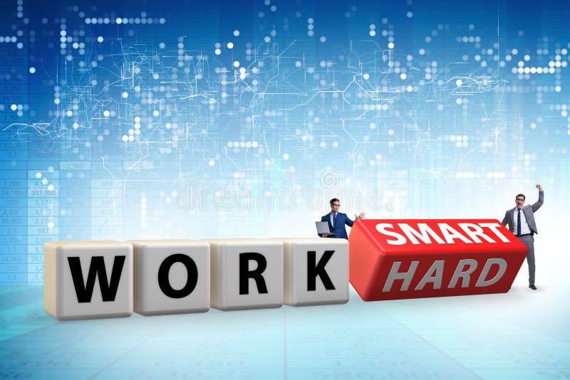 Concept of Working Smart Not Hard Stock Photo - Image of creative ...