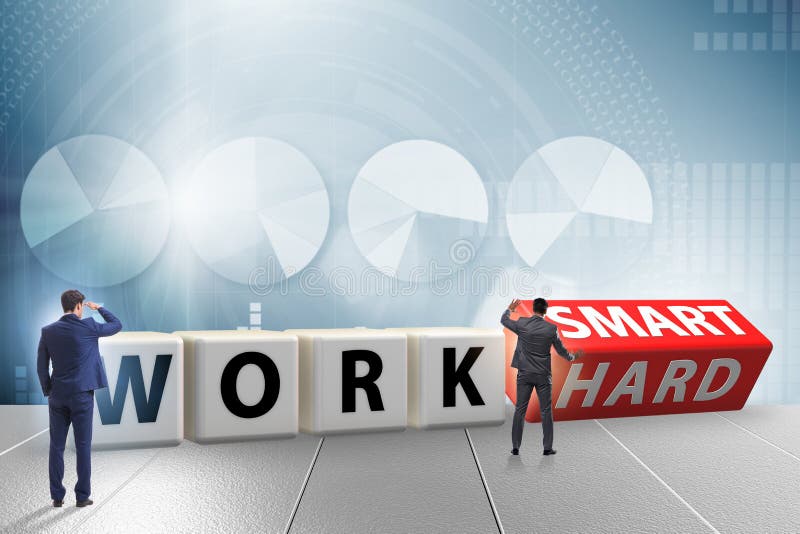 Concept of Working Smart Not Hard Stock Image - Image of innovation ...