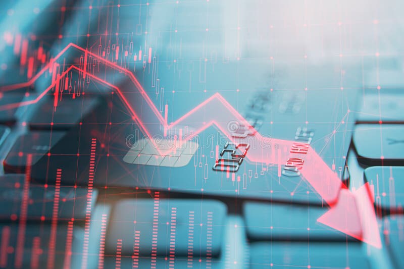 Concept of World Crisis in the Credit Market Stock Photo - Image of ...