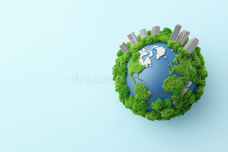 The Concept of World Environment and Earth Day, Featuring a Globe ...