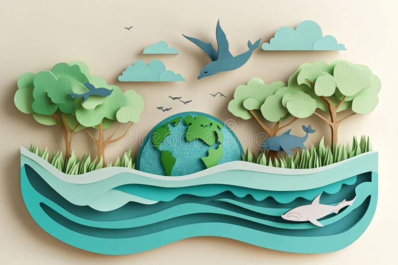 The Concept of World Environment and Earth Day is Represented through a ...