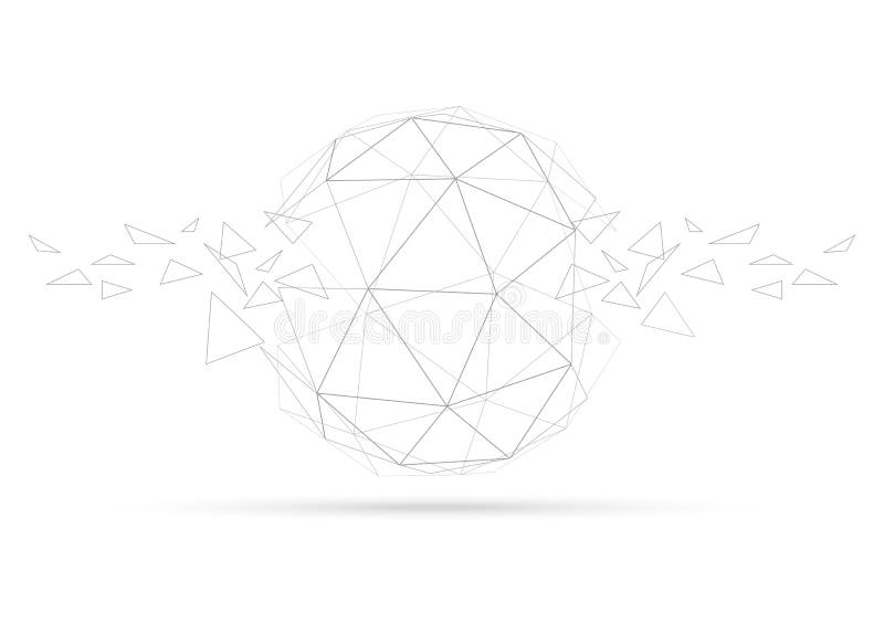 Concept of World Science Technology Graphic Polygon with Futuristic ...