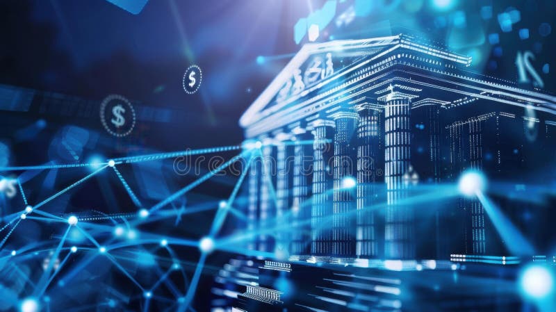 Concept of Worldwide Banking Network. Stock Photo - Image of technology ...