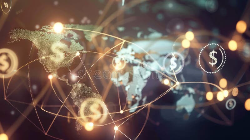 Concept of Worldwide Banking Network. Stock Photo - Image of innovation ...