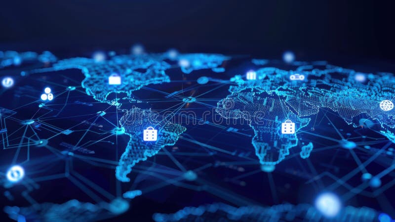 Concept of Worldwide Banking Network. Stock Image - Image of strategy ...