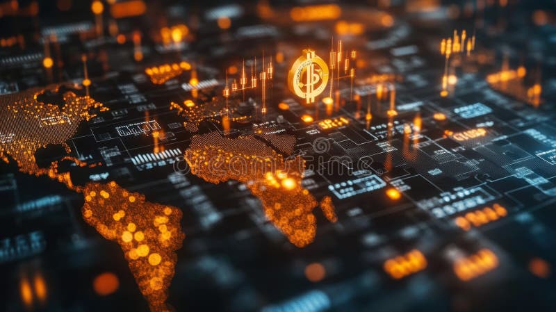 Concept of Worldwide Banking Network. Stock Image - Image of finance ...