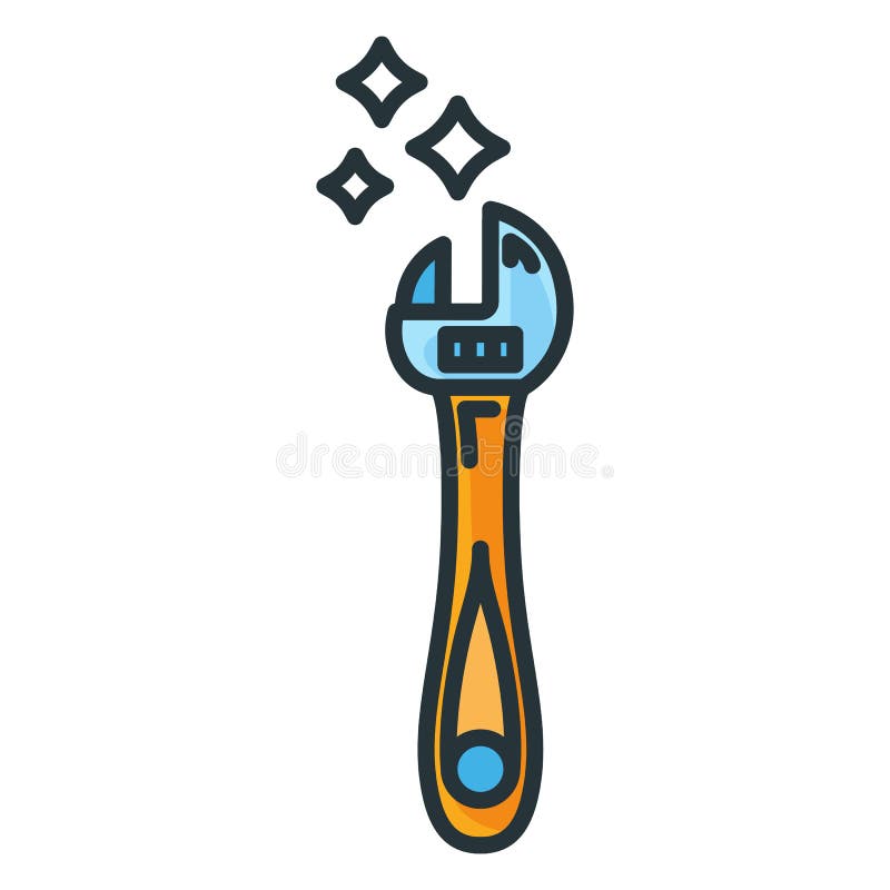 Concept Wrench Construction Tool Icon, Spanner Toolkit Professional ...