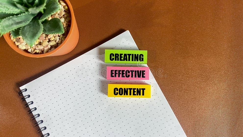 Concept of Writing Creating Effective Content Stock Image - Image of ...