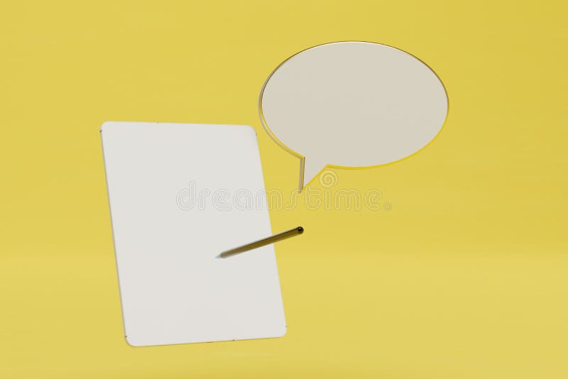 The Concept of Writing Down an Idea on Paper. a Cloud with an Idea, a ...