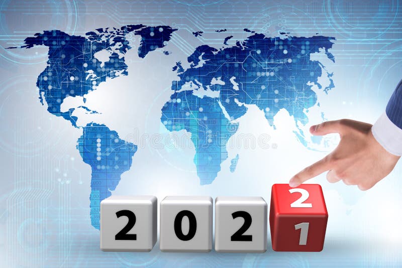 Concept of Year 2021 Turning To 2022 Stock Photo - Image of month ...