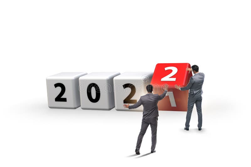 Concept of Year 2021 Turning To 2022 Stock Image - Image of finance ...
