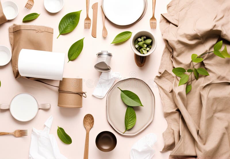 The Concept of Zero Waste and Recycling. Use of Eco-friendly Paper ...