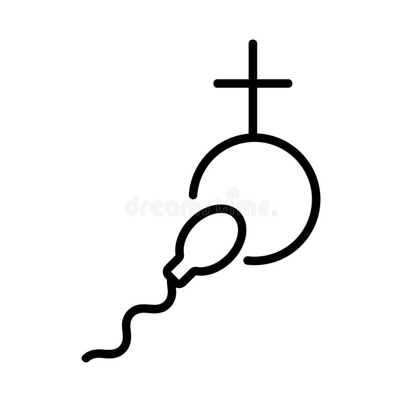 Conception of the Baby Icon Vector. Isolated Contour Symbol ...