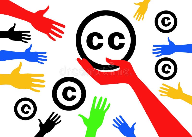 Conception Creative Commons CC Stock Illustration - Illustration of ...
