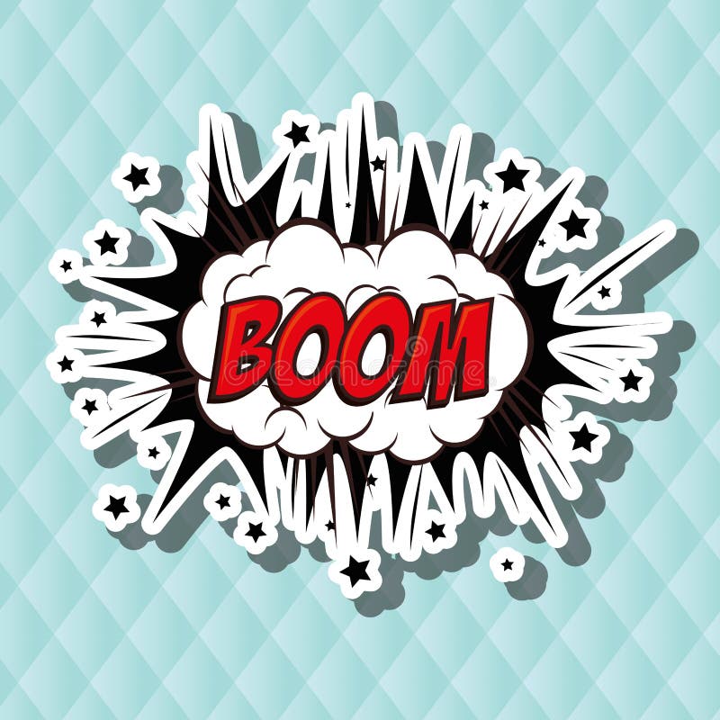 Conception D'art De Bruit D'explosion Illustration Stock - Illustration ...