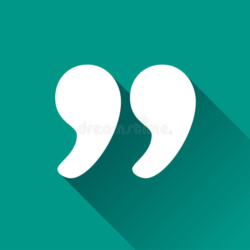 Vecteur D'icône De Citation D'isolement Sur Le Fond Blanc, Signe De ...