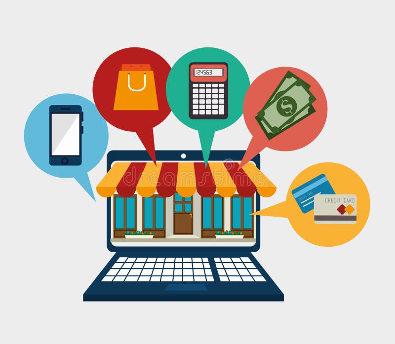 Conception de achat illustration de vecteur. Illustration du marché ...