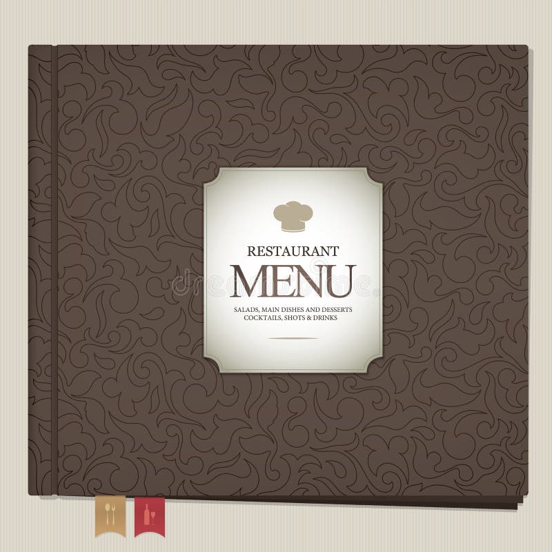 Conception De Carte De Restaurant Illustration de Vecteur ...