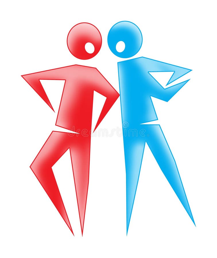 Conception de conflit illustration stock. Illustration du homme - 7624938