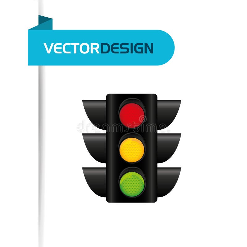 Conception De Feux De Signalisation Illustration Stock - Illustration ...