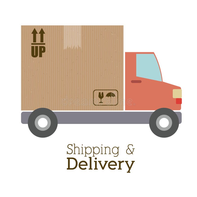 Conception de la livraison illustration de vecteur. Illustration du ...