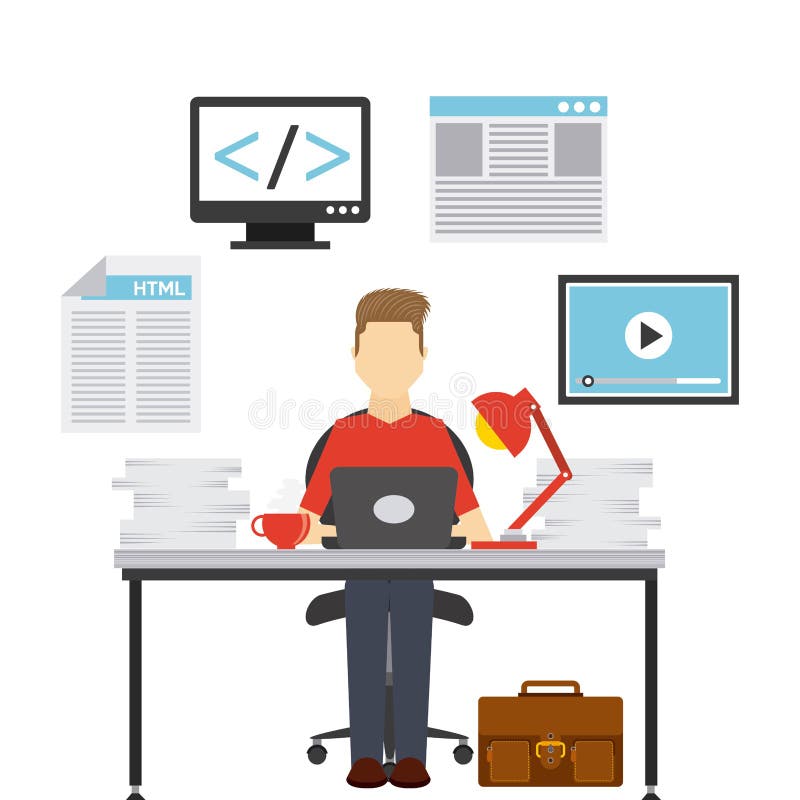 Langage de programmation illustration de vecteur. Illustration du ...