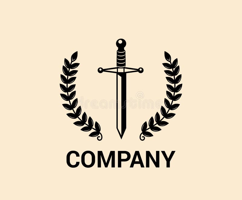 Conception De Logo De Concept D'épée Illustration de Vecteur ...