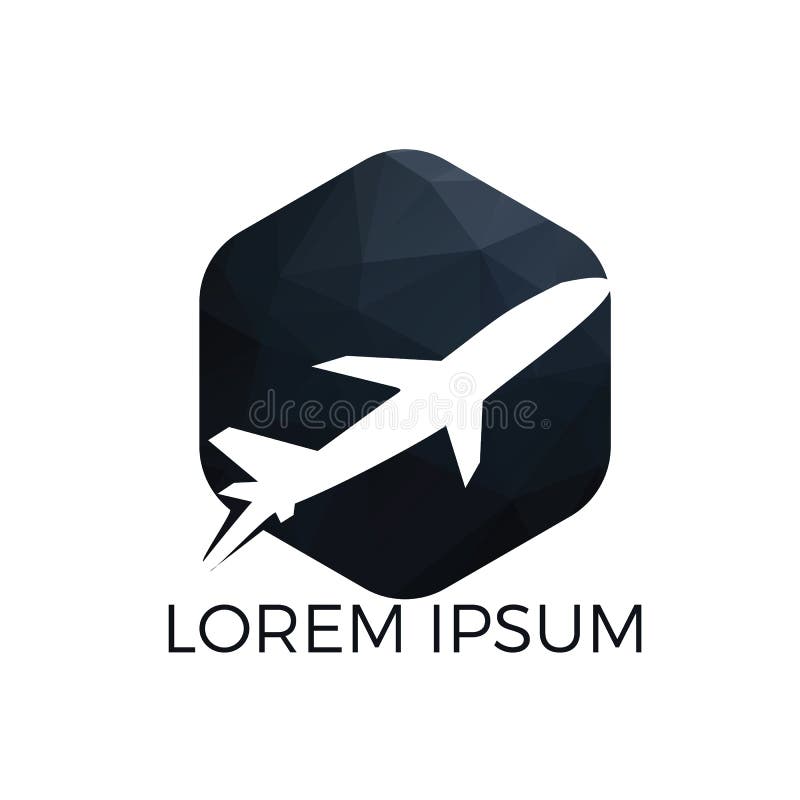 Avion De Vol Dans La Conception De Logo De Nuage Illustration de ...