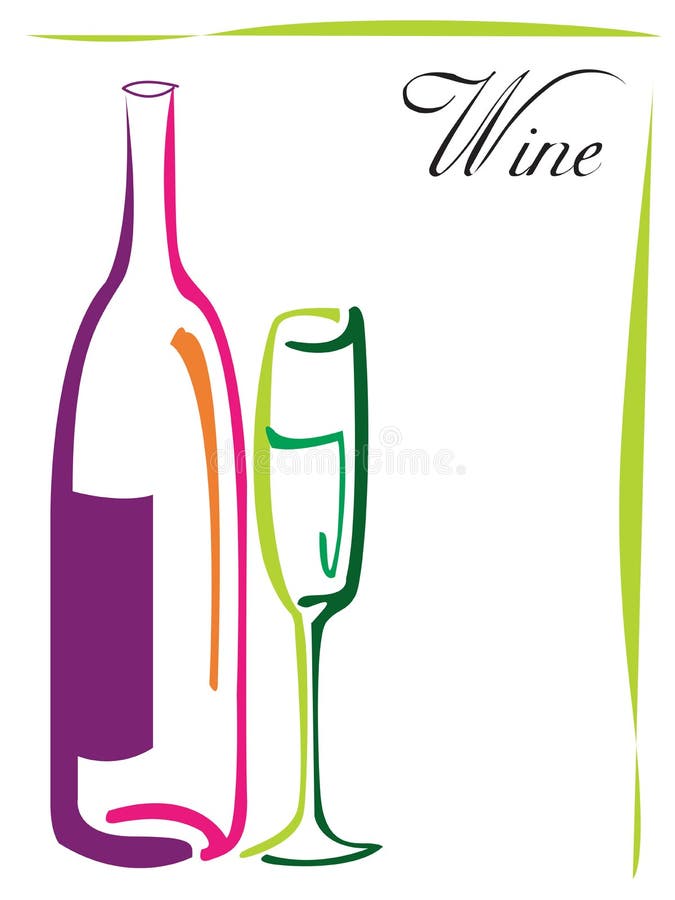 Conception de logo de vin illustration de vecteur. Illustration du ...