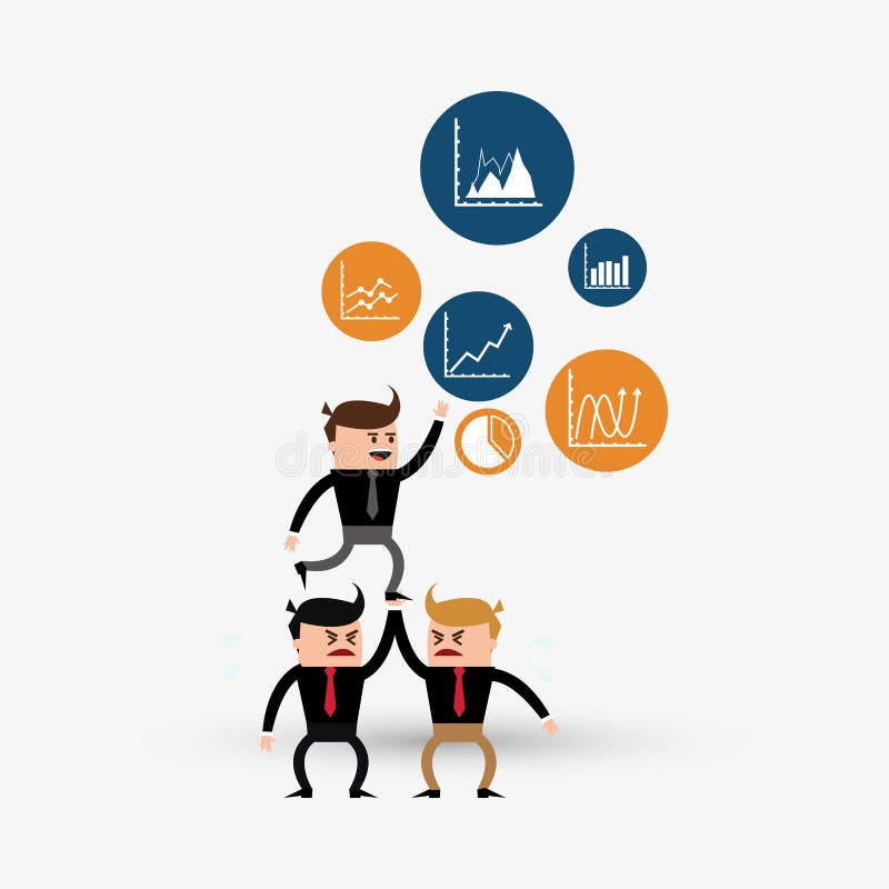 Conception De Projet Homme D'affaires Icon Concept Infographic ...