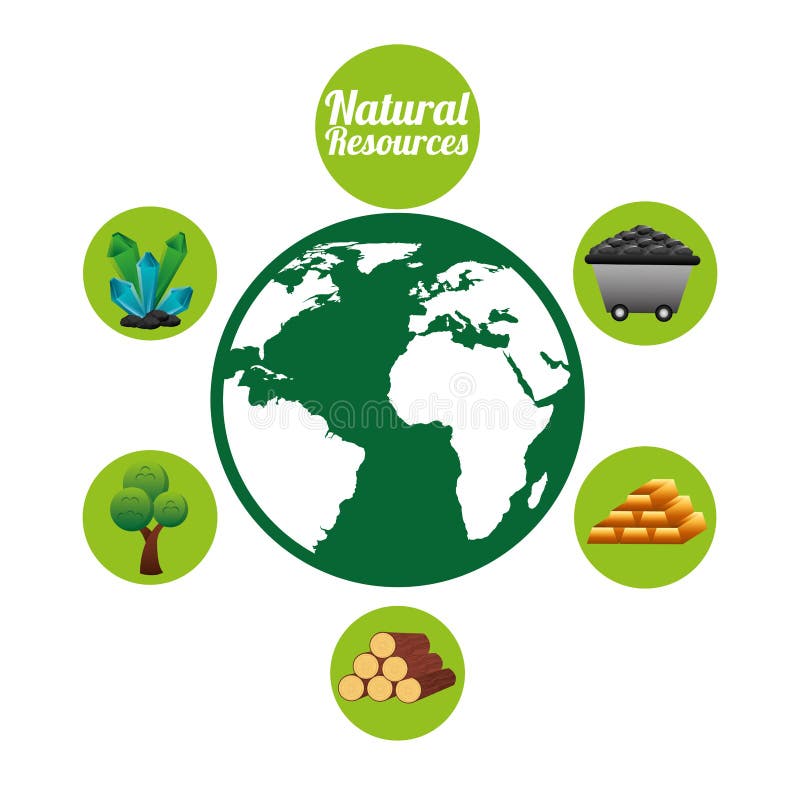 Conception De Ressources Naturelles Illustration Stock - Illustration ...