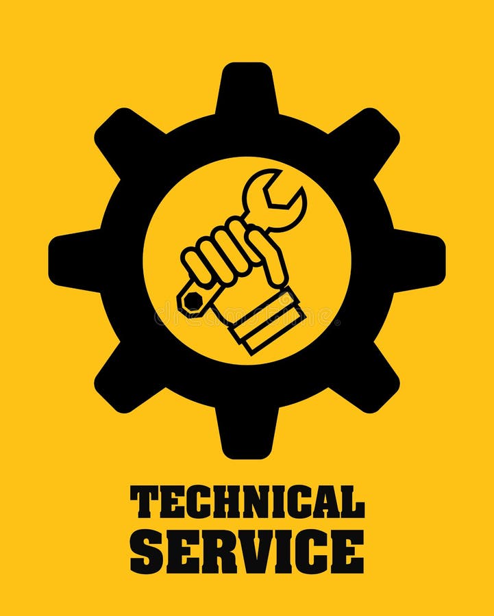 Service technique en ligne illustration stock. Illustration du ...
