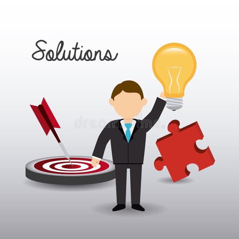 Conception de solutions illustration stock. Illustration du archery ... Conception de solutions illustration stock. Illustration du archery ...