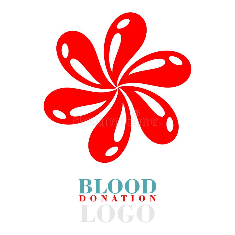 Conception De Vecteur De Logo De Don Du Sang Illustration de Vecteur ...