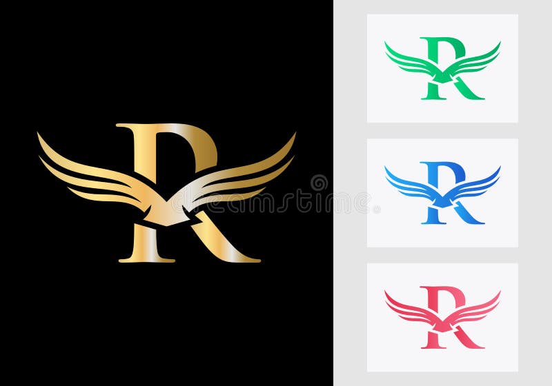 Conception Du Logo De L'aile. Logo De L'aile Volante Initiale ...