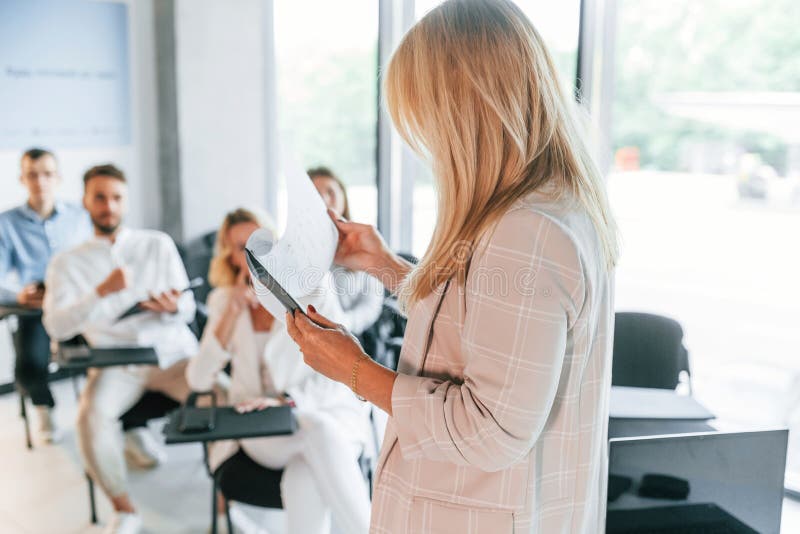 Conception of Education and Master Class. Group of Professional ...