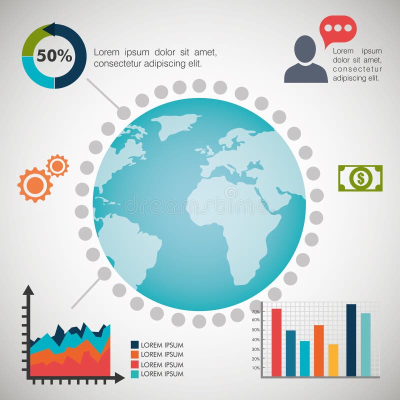 Conception Infographic Du Monde Illustration de Vecteur - Illustration ...