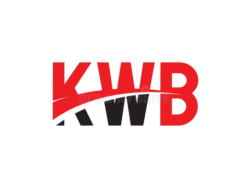 Conception Initiale Du Logo De La Lettre Kwb Illustration de Vecteur ...