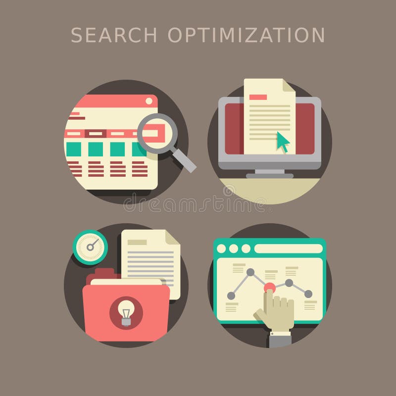 Concept D'illustration D'optimisation De Recherche Illustration de ...