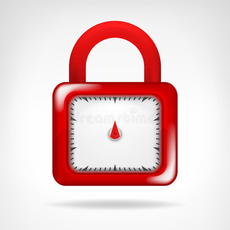 Conception Rouge De Symbole De Cadenas De Code Illustration Stock ...