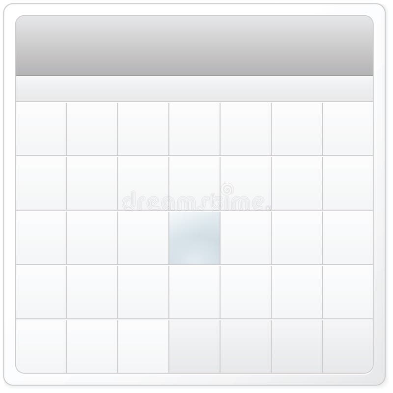 Calendrier vide illustration stock. Illustration du dessin - 26488879