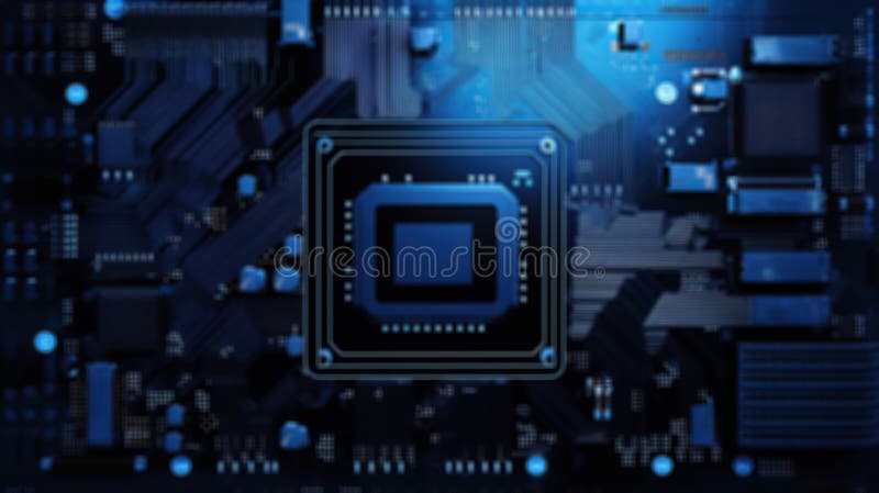 Concepto Cpu De Procesadores De Computadora Centrales. Chip Digital De ...